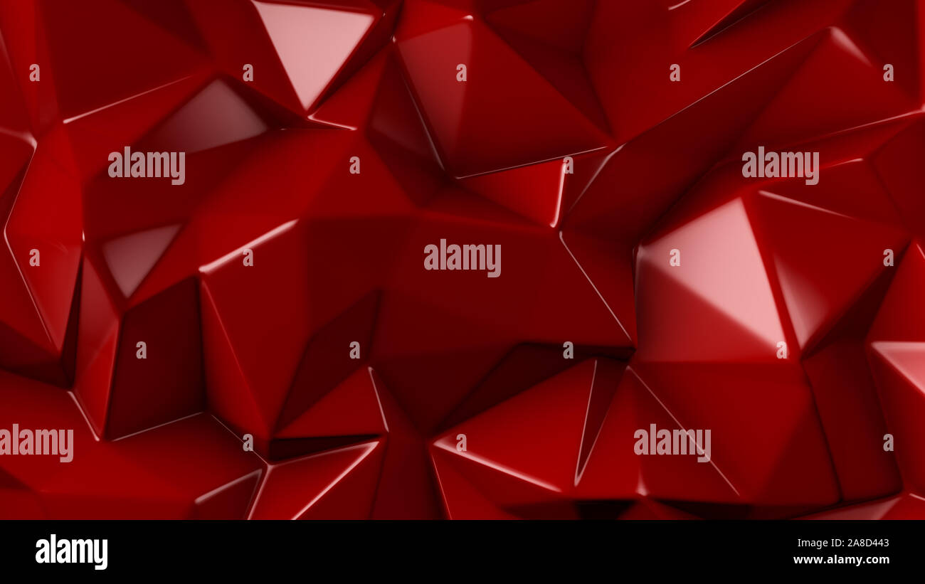 Stylish red crystal background.3d rendering 3d illustration Stock Photo ...