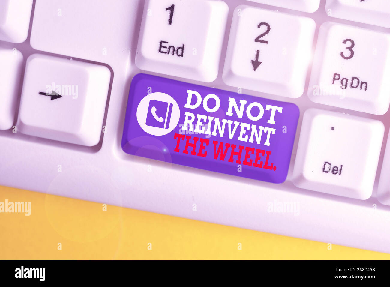 Writing note showing Do Not Reinvent The Wheel. Business concept for ...