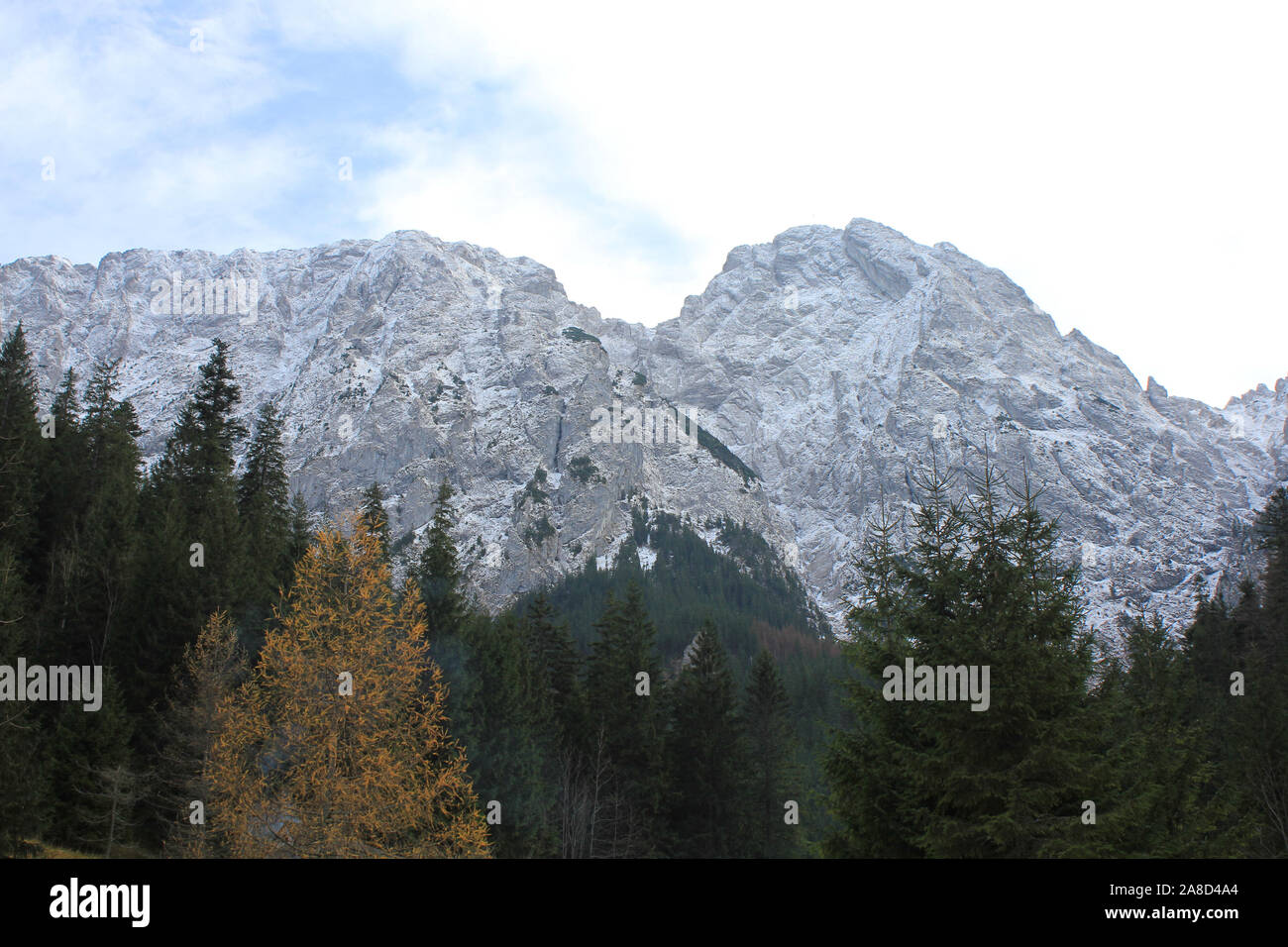 Symbol of Tatra Mountains - Giewont in autumn, Poland (sleeping knight ...