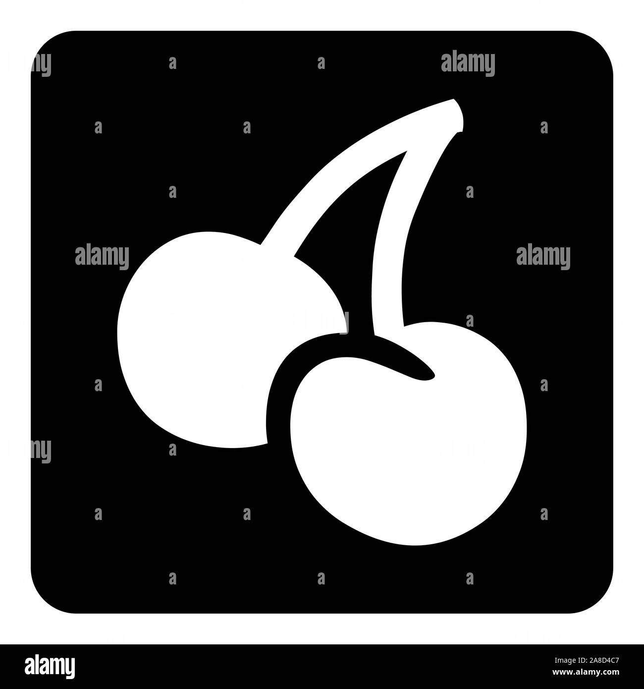 Closeup ripe cherry fruit Black and White Stock Photos & Images - Alamy