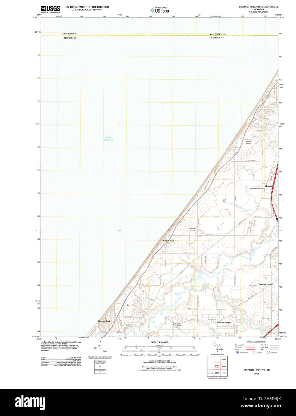 Benton heights map hi-res stock photography and images - Alamy