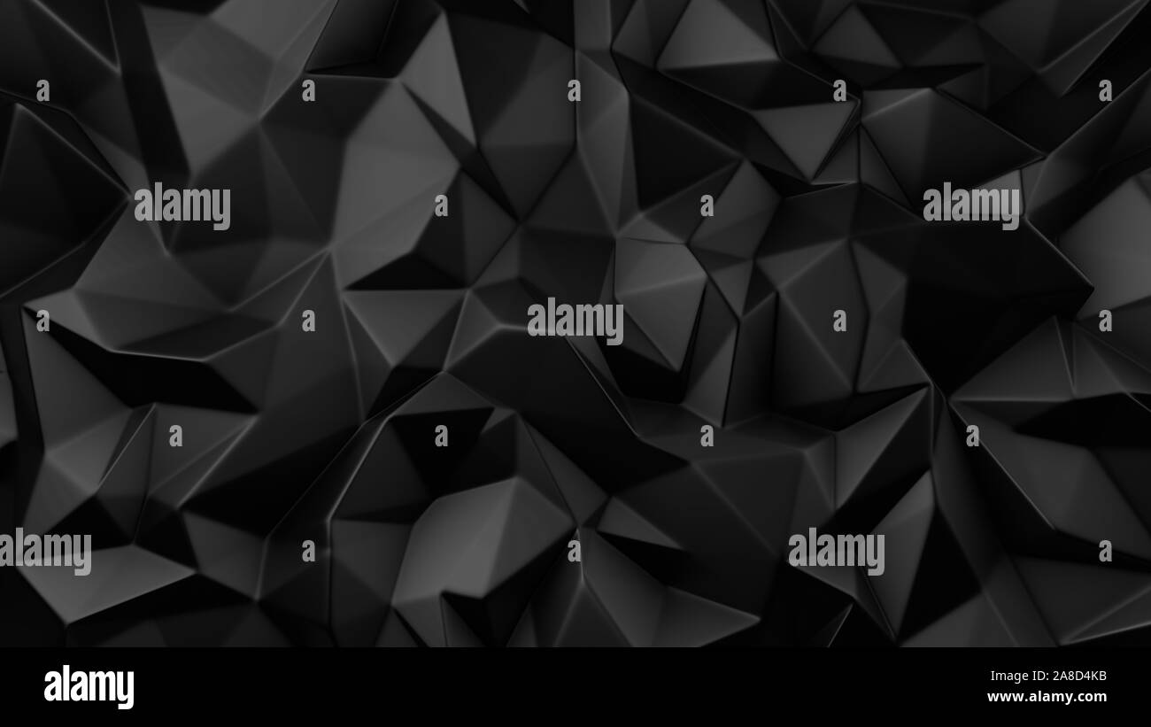 Stylish black crystal background. 3d rendering 3d illustration Stock ...