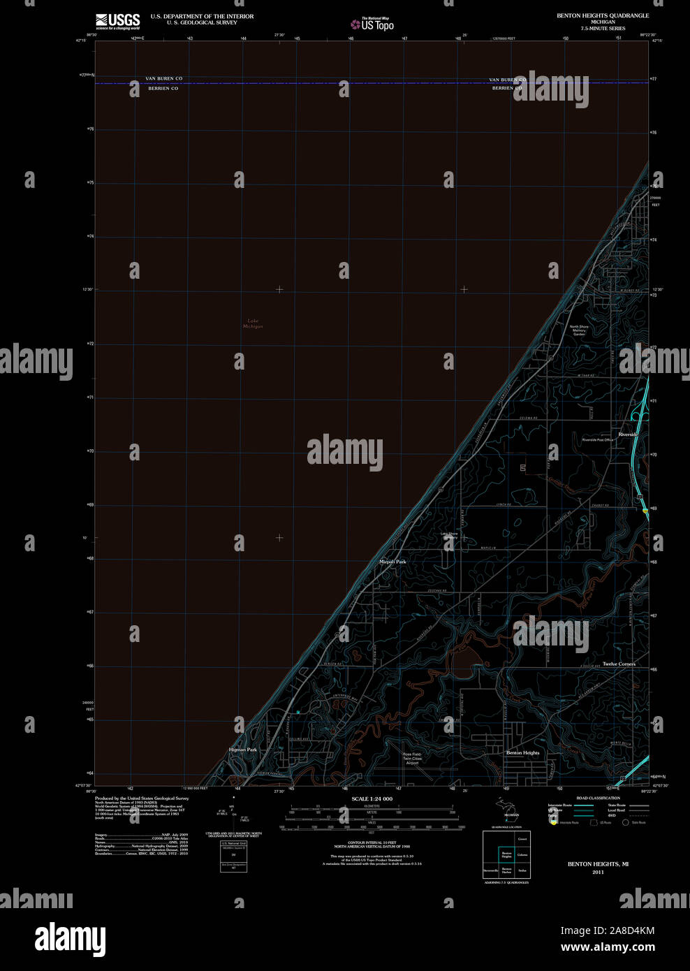 Benton heights map hi-res stock photography and images - Alamy