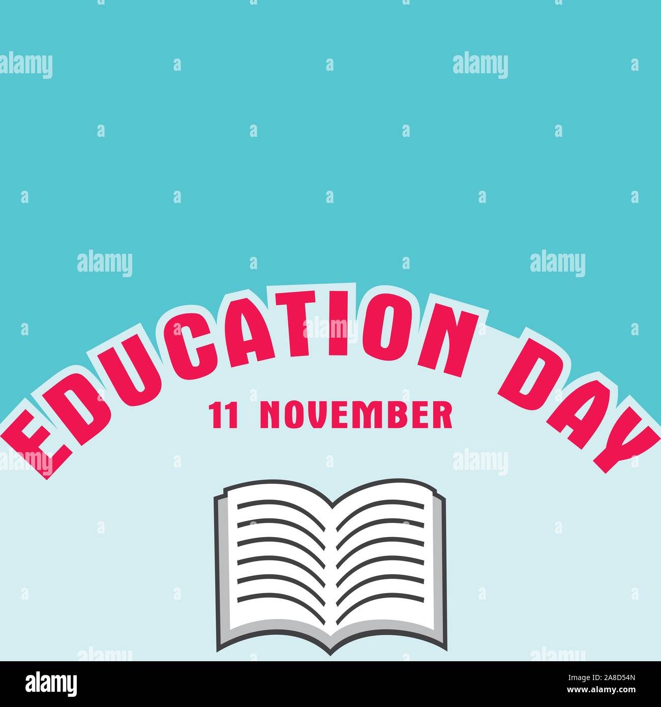 Illustration for education day greeting - 11 November Stock Vector ...