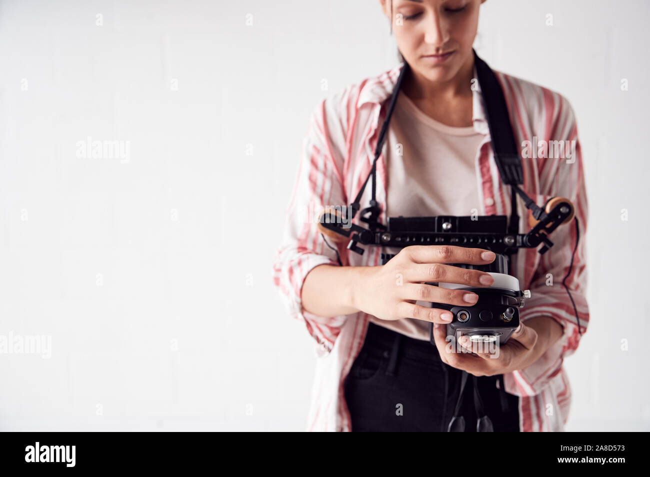 Female crew member on video film set hi-res stock photography and ...