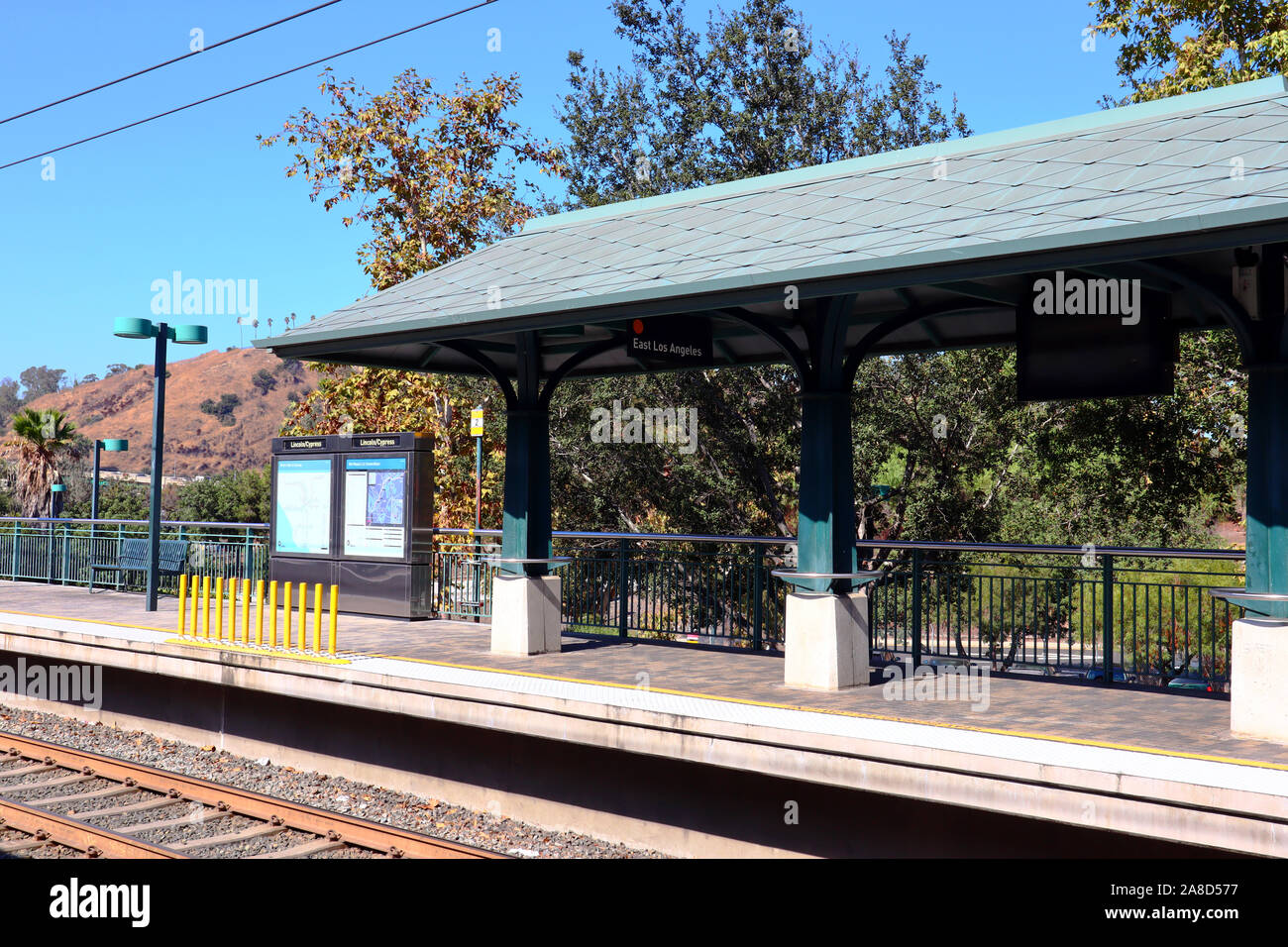 Los Angeles, California – Lincoln/Cypress Metro Rail Gold Line Station ...