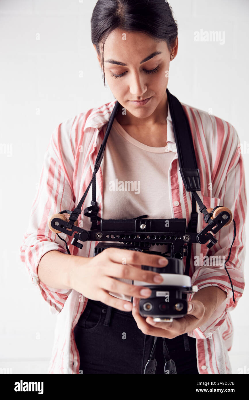 Female crew member on video film set hi-res stock photography and ...