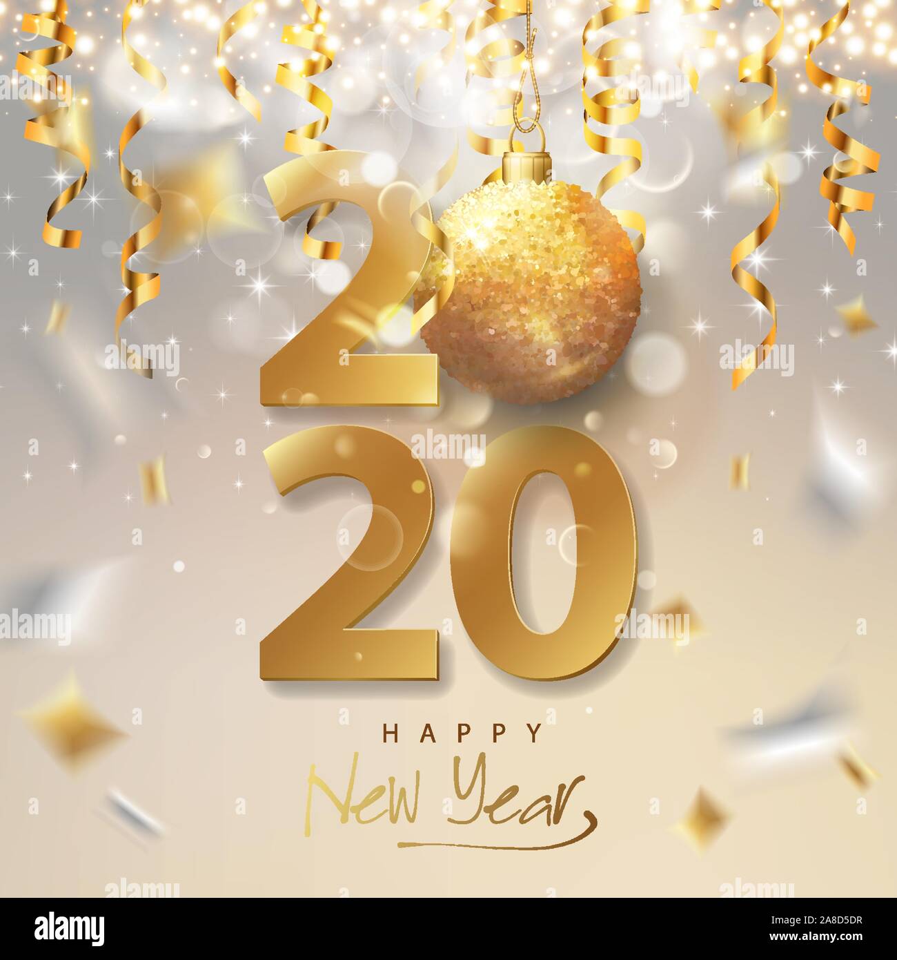 Christmas background new year 2020 Stock Vector Images - Alamy