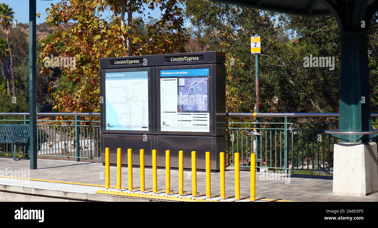 Metro blue line downtown los hi-res stock photography and images - Alamy