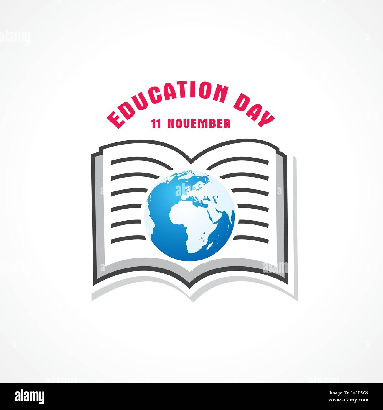 Illustration for education day greeting - 11 November Stock Vector ...