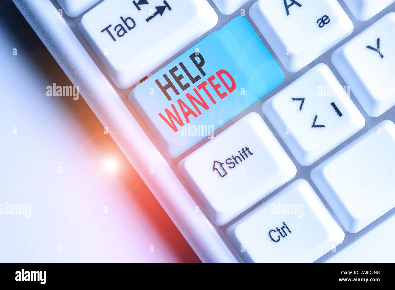 Writing note showing Help Wanted. Business concept for An ad in the ...
