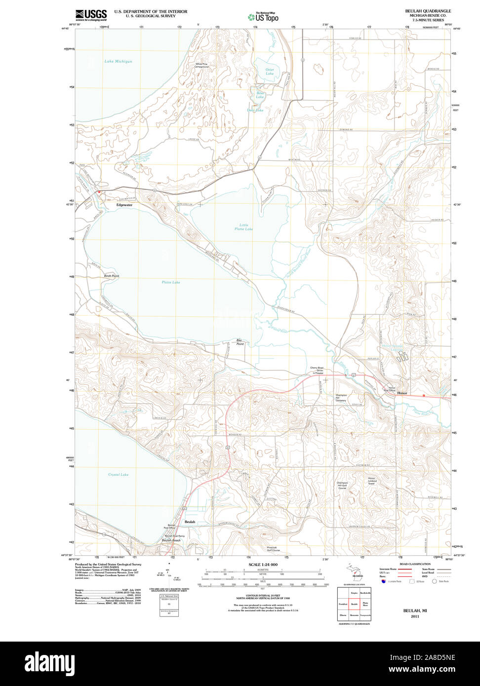 Beulah map hi-res stock photography and images - Alamy