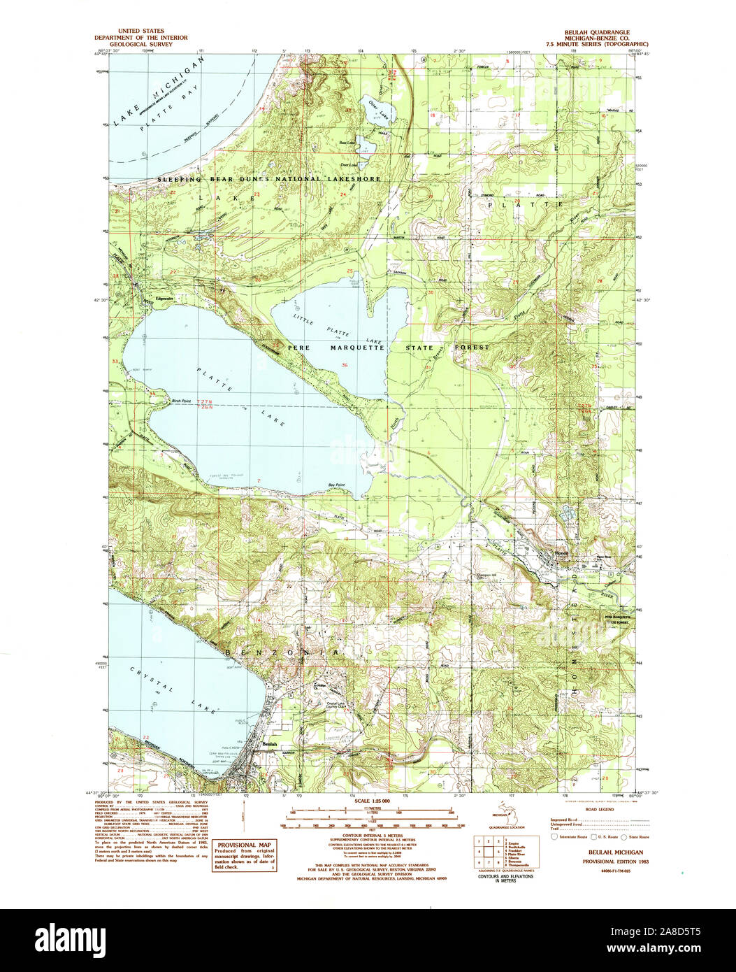 Beulah map hi-res stock photography and images - Alamy