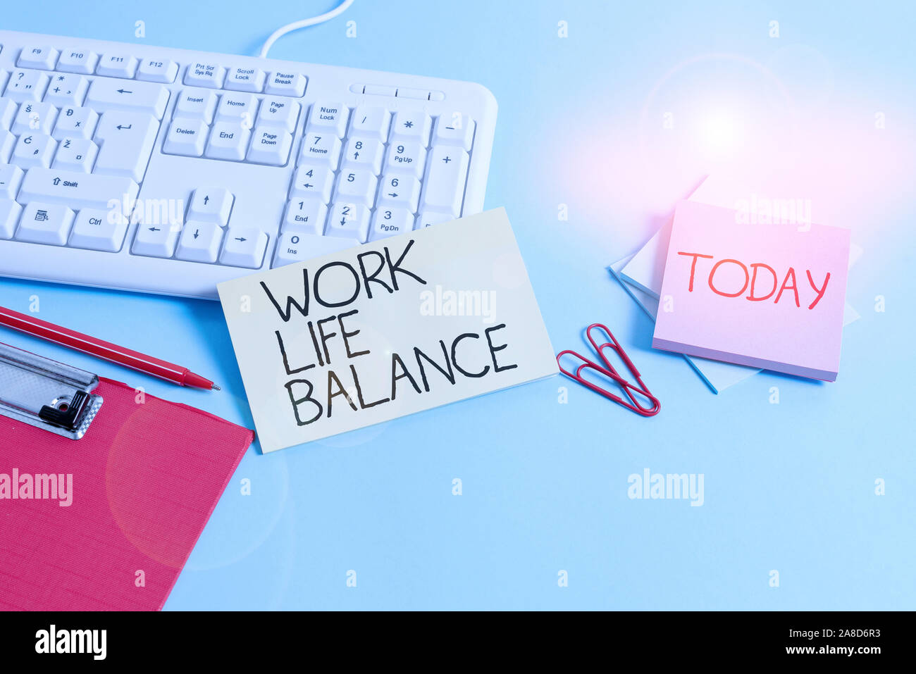 Word writing text Work Life Balance. Business photo showcasing Division ...