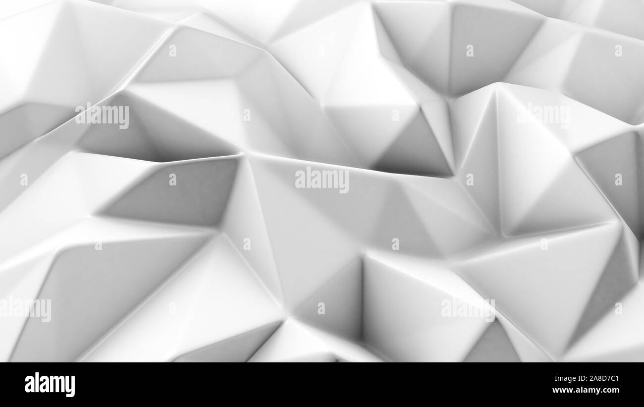 Stylish white crystal background.3d rendering 3d illustration Stock ...