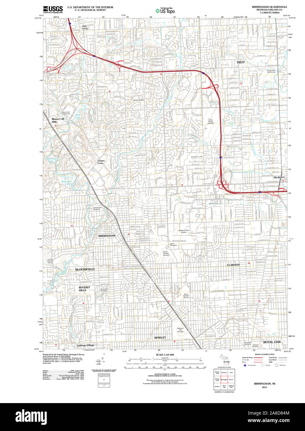 Map birmingham Cut Out Stock Images & Pictures - Alamy