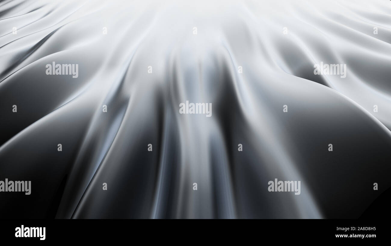 Luxury black drapery fabric background. 3d rendering 3d illustration ...