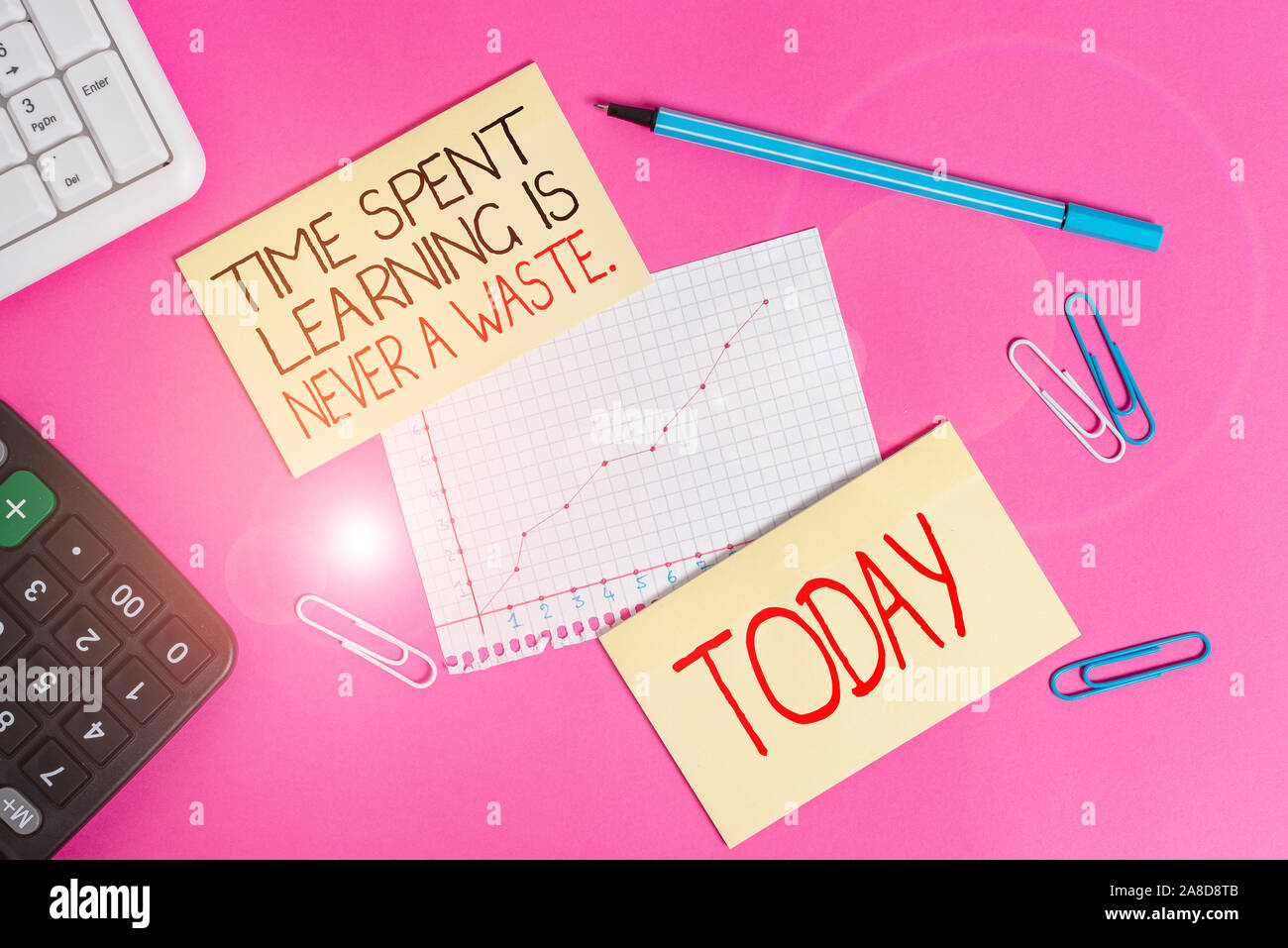 Conceptual hand writing showing Time Spent Learning Is Never A Waste ...