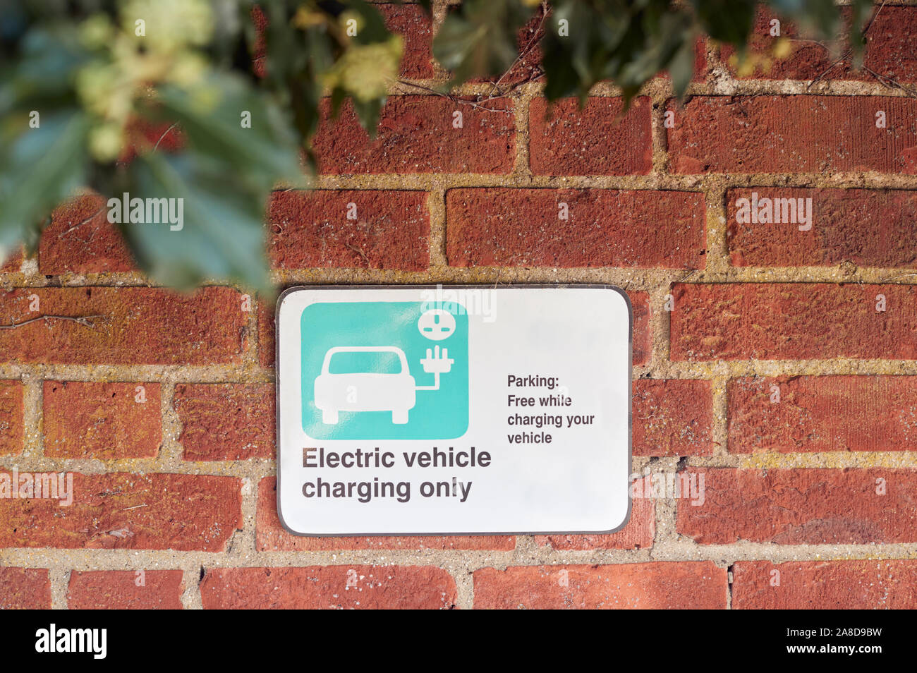 Road Traffic Sign Indicating Electric Vehicle Recharging Parking Point ...