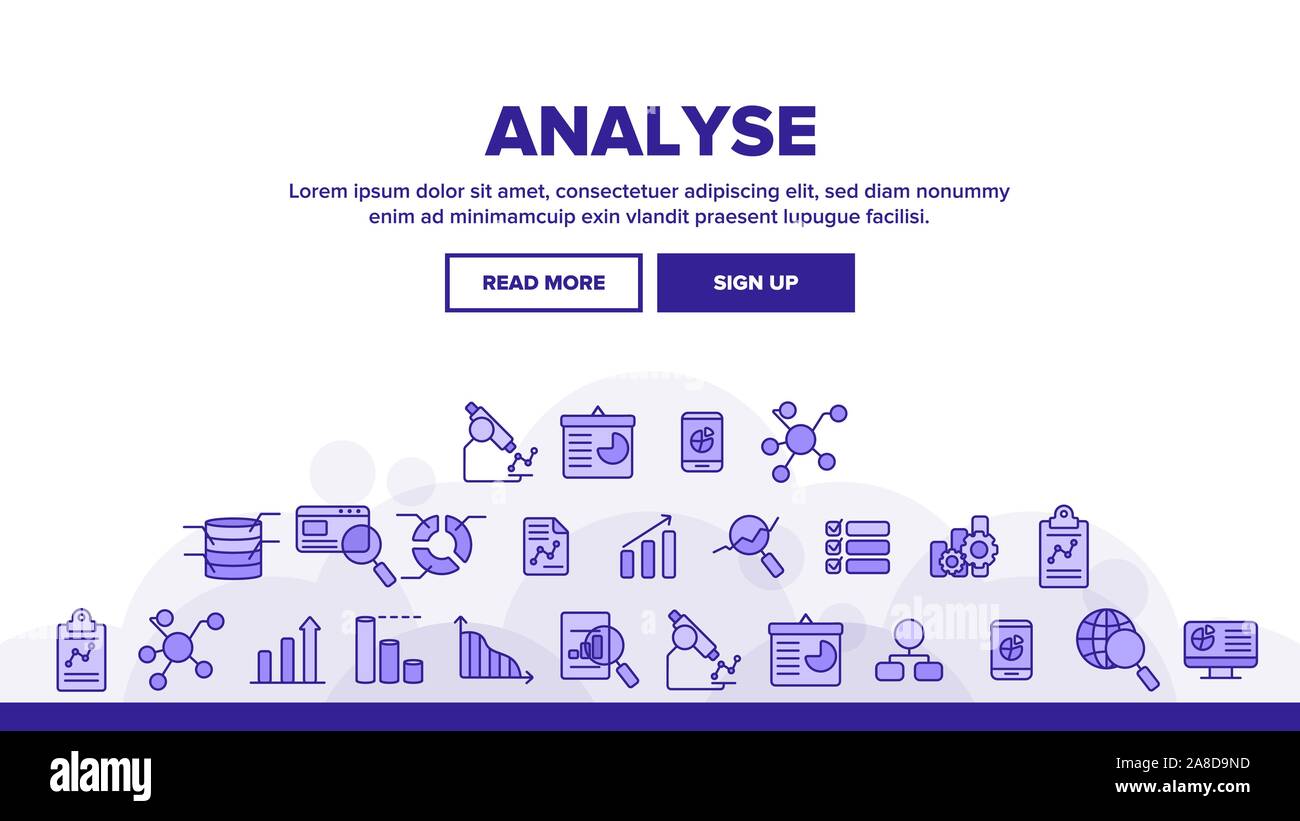 Data analysing icon on Stock Vector Images - Alamy
