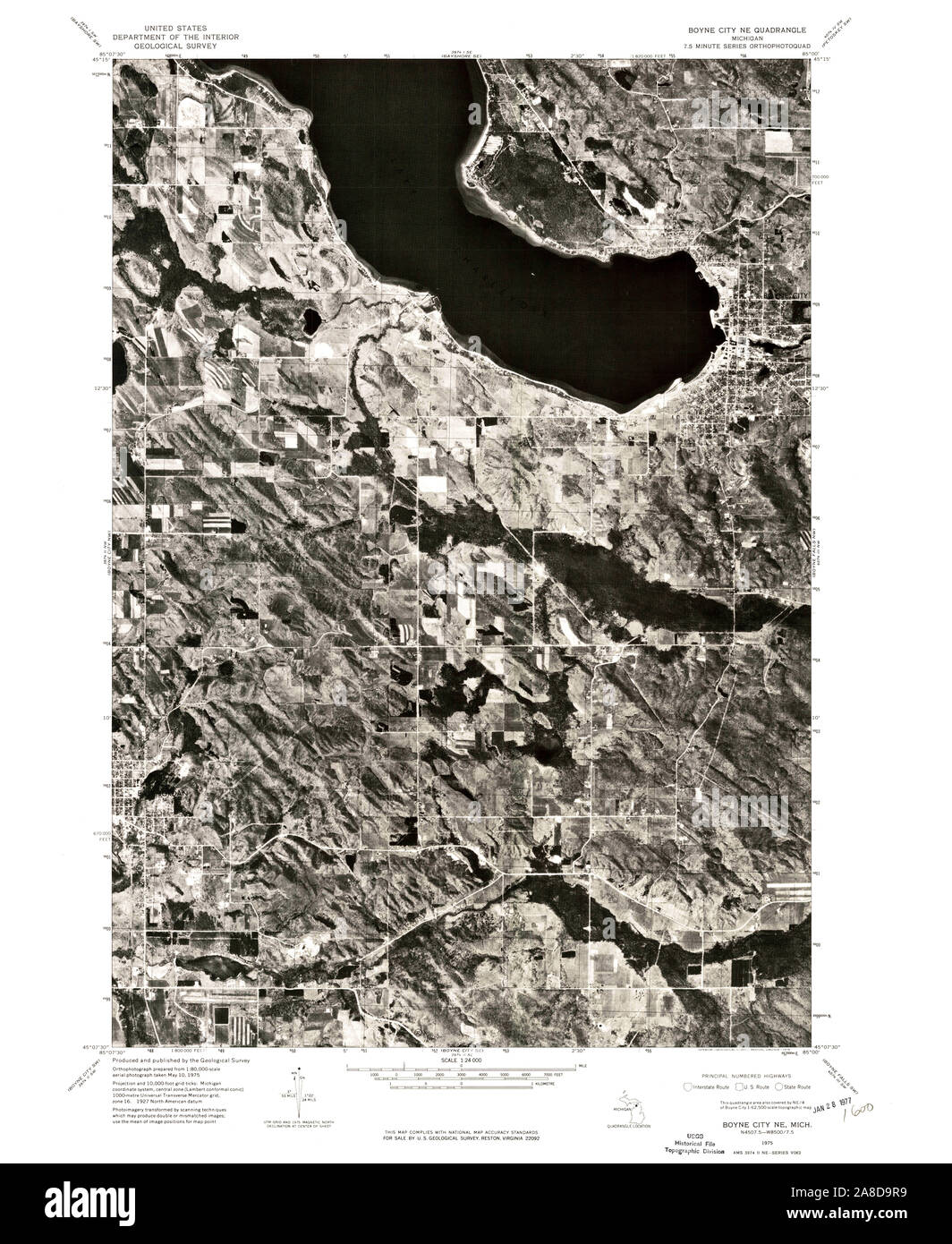 Map of boyne city hi-res stock photography and images - Alamy