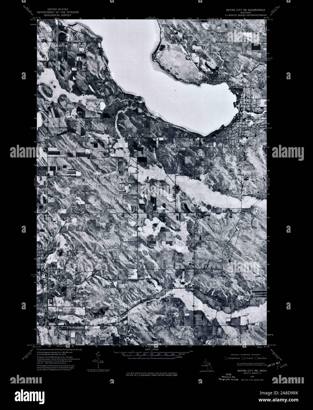 Map of boyne city hi-res stock photography and images - Alamy