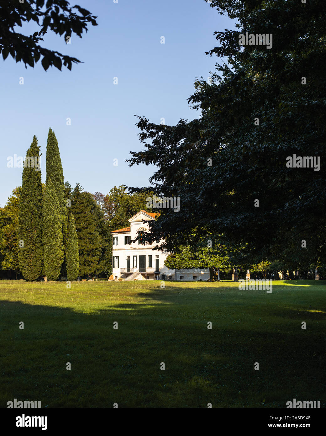 Front view of villa Belvedere in Mirano Italy Stock Photo - Alamy