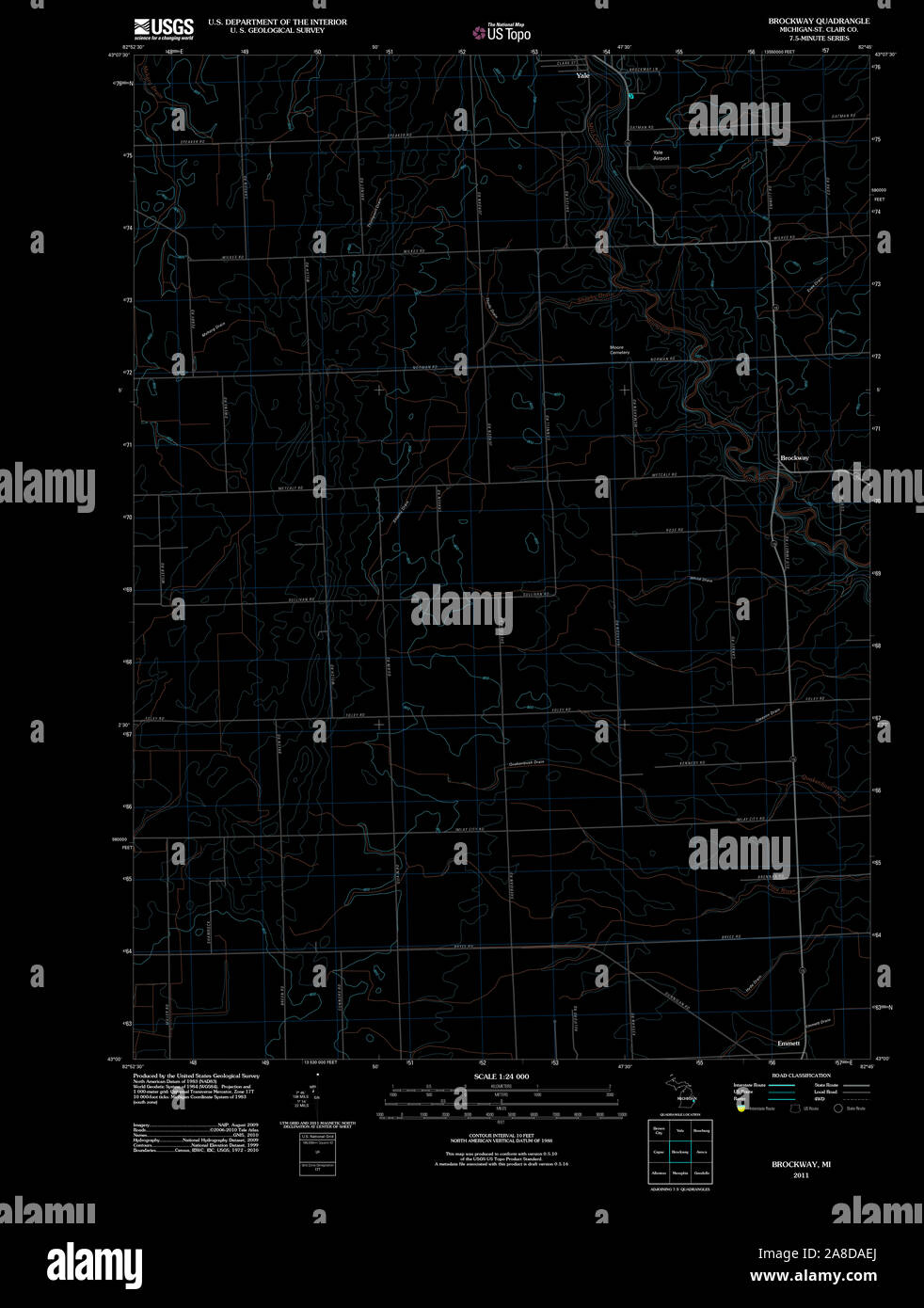 Map of brockway hi-res stock photography and images - Alamy