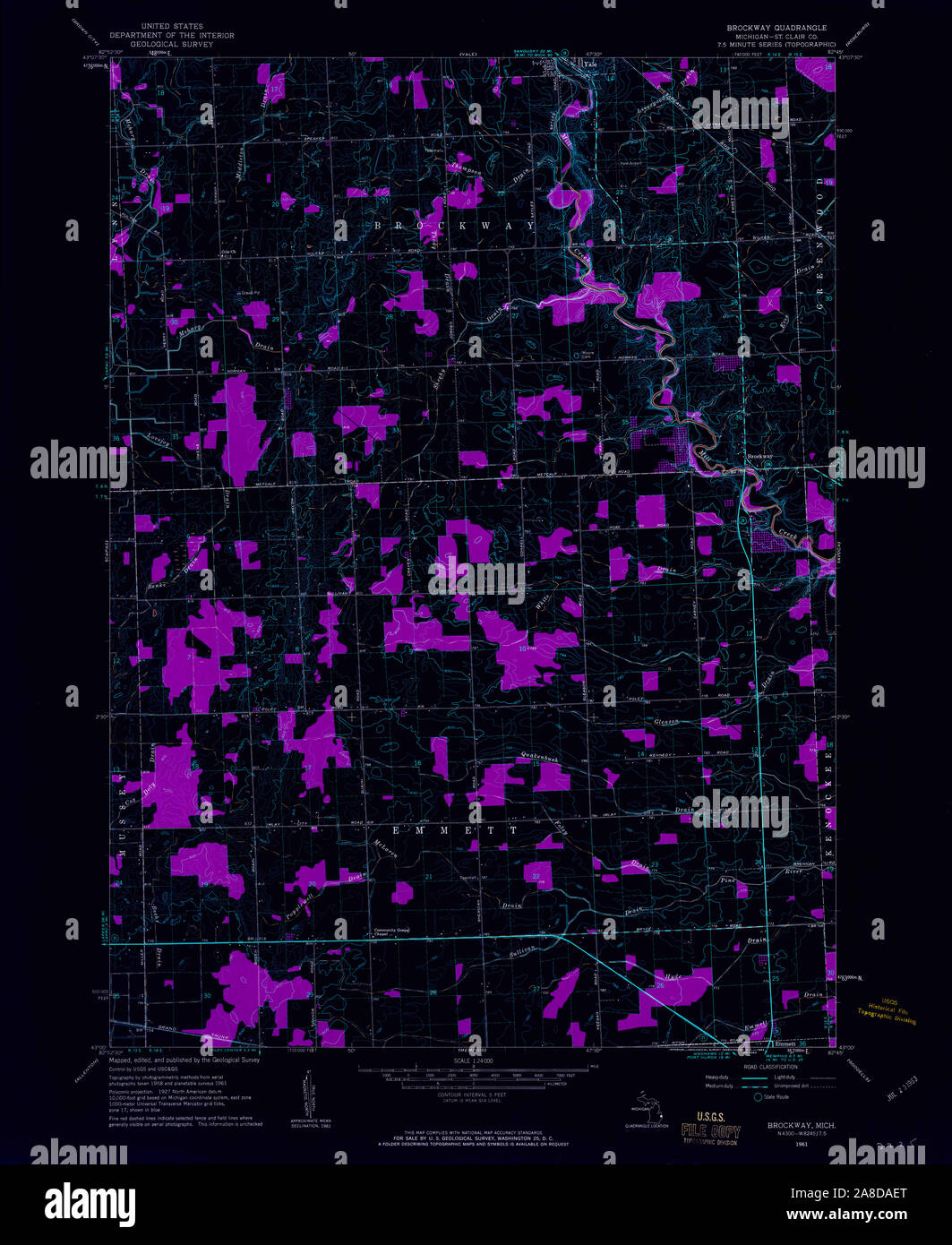 Map of brockway hi-res stock photography and images - Alamy