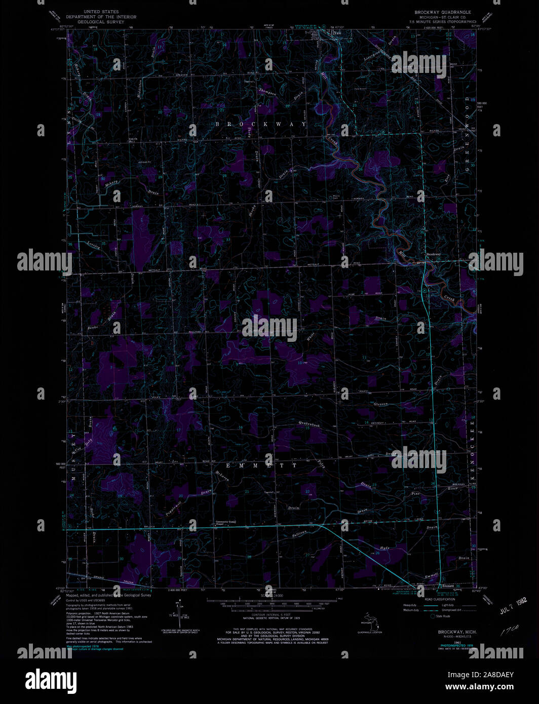 Map of brockway hi-res stock photography and images - Alamy