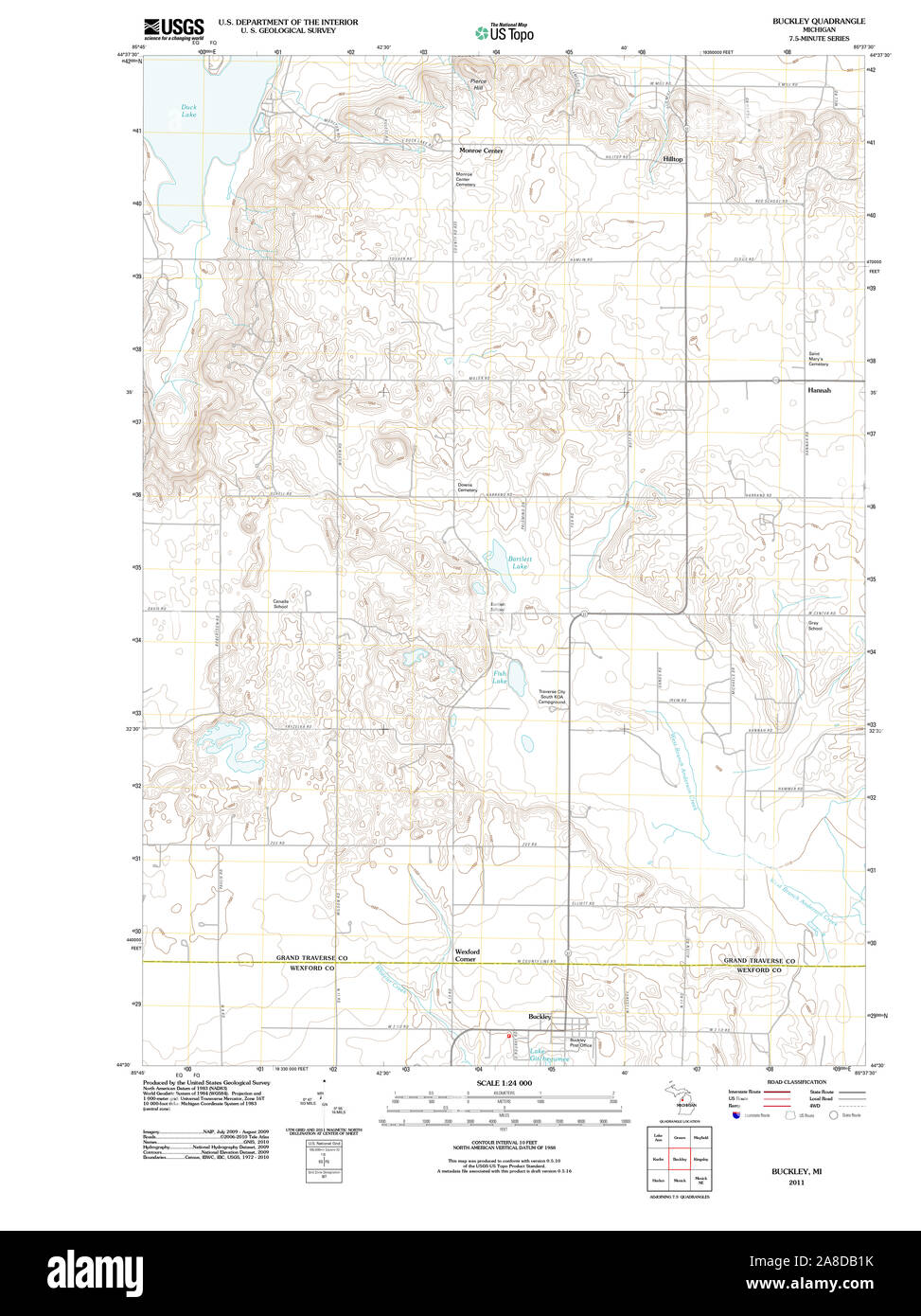 Map of buckley hi-res stock photography and images - Alamy