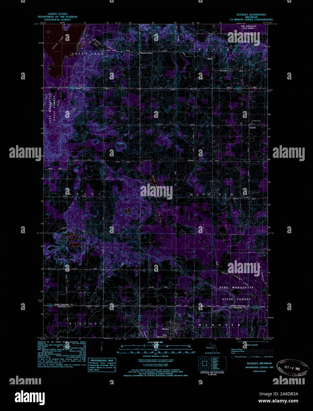 Map of buckley hi-res stock photography and images - Alamy