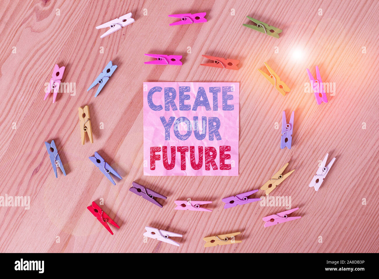 Conceptual hand writing showing Create Your Future. Concept meaning Set ...