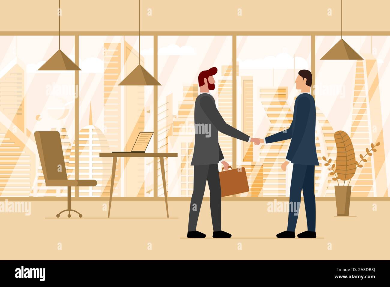 Negotiation city Stock Vector Images - Alamy