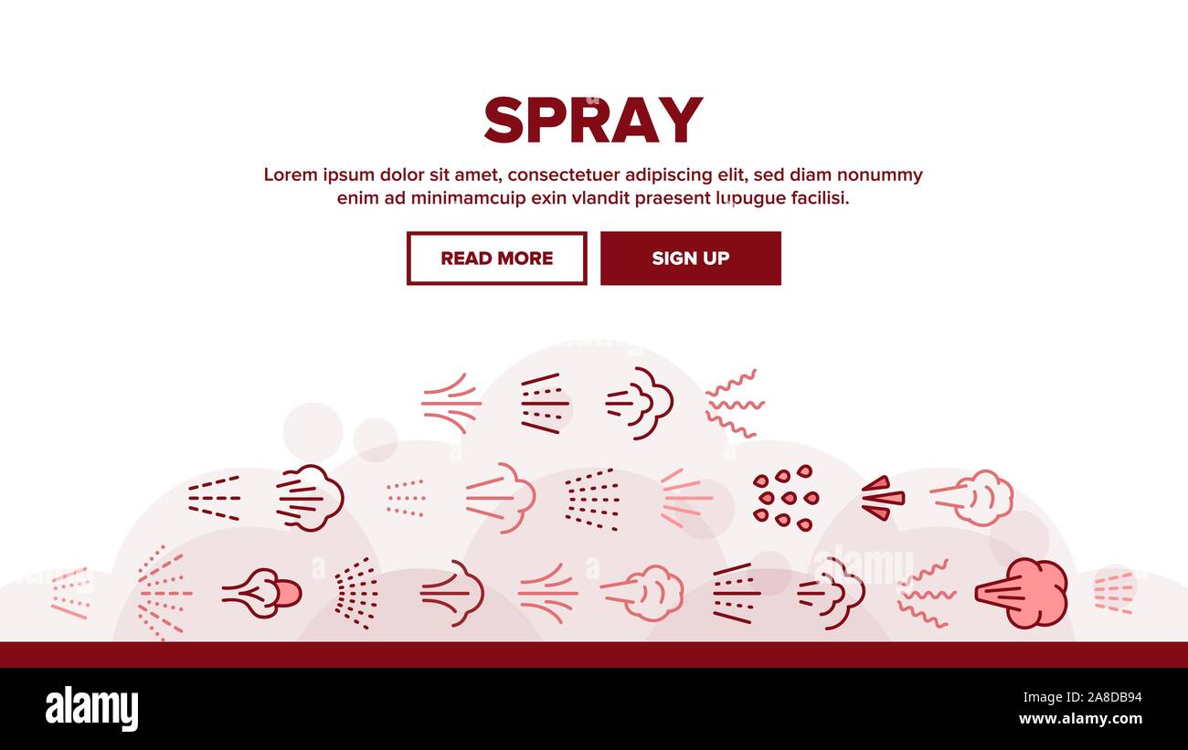 Water, Steam, Liquid Spray Vector Linear Icons Set Stock Vector Image ...