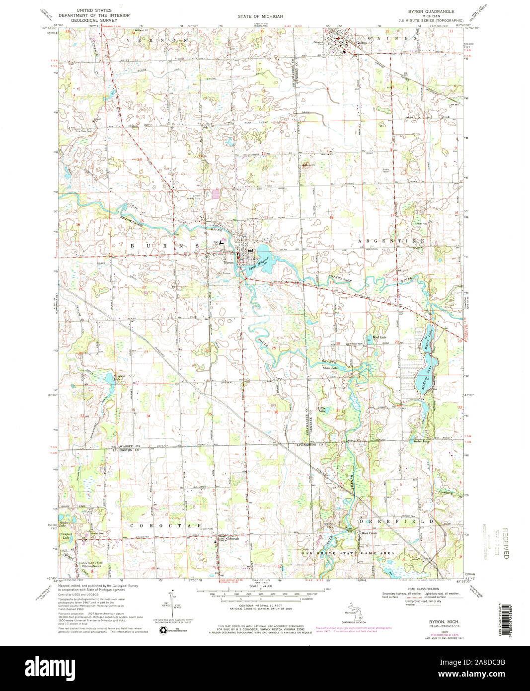 Map of byron hi-res stock photography and images - Alamy