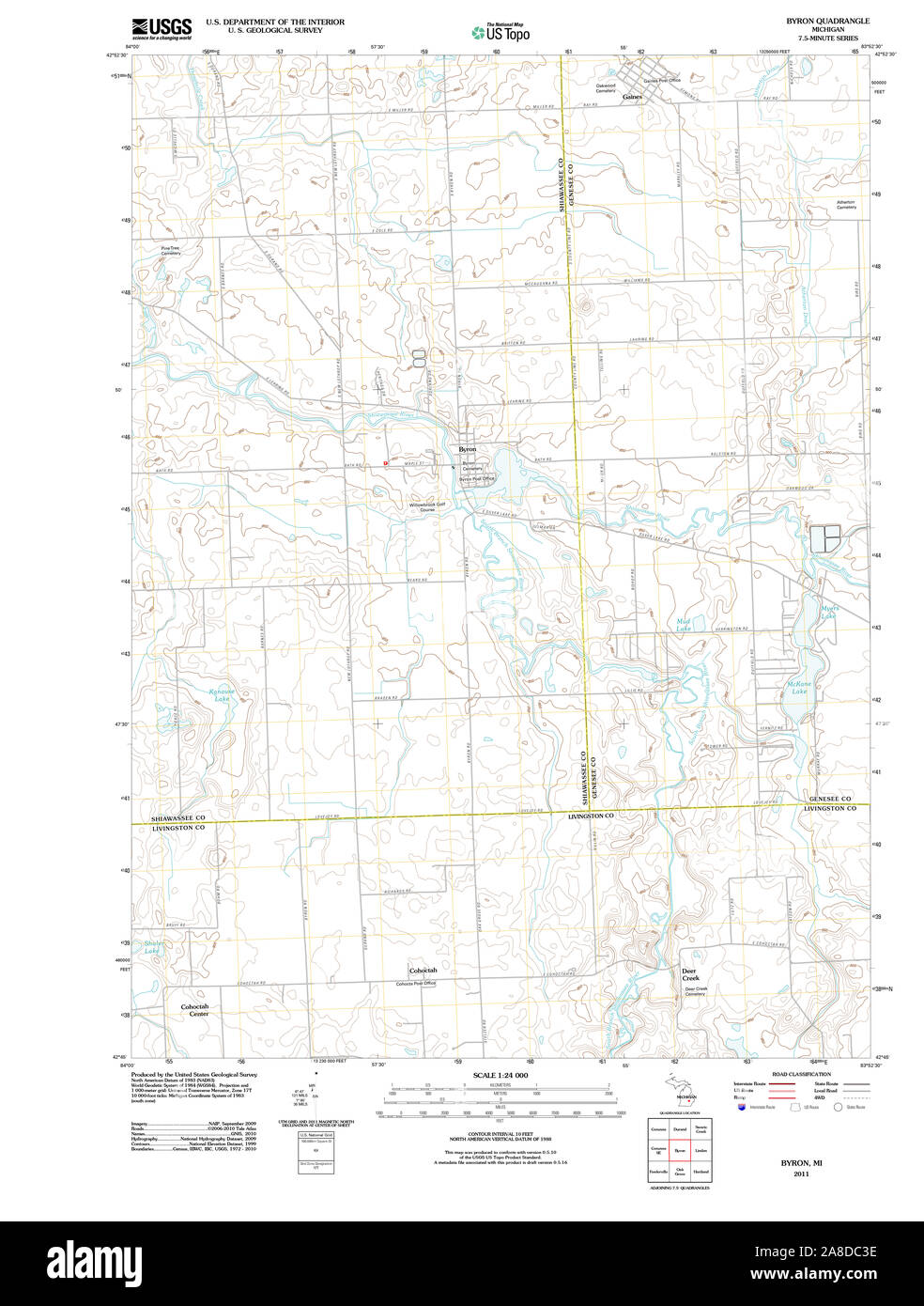 Map of byron hi-res stock photography and images - Alamy