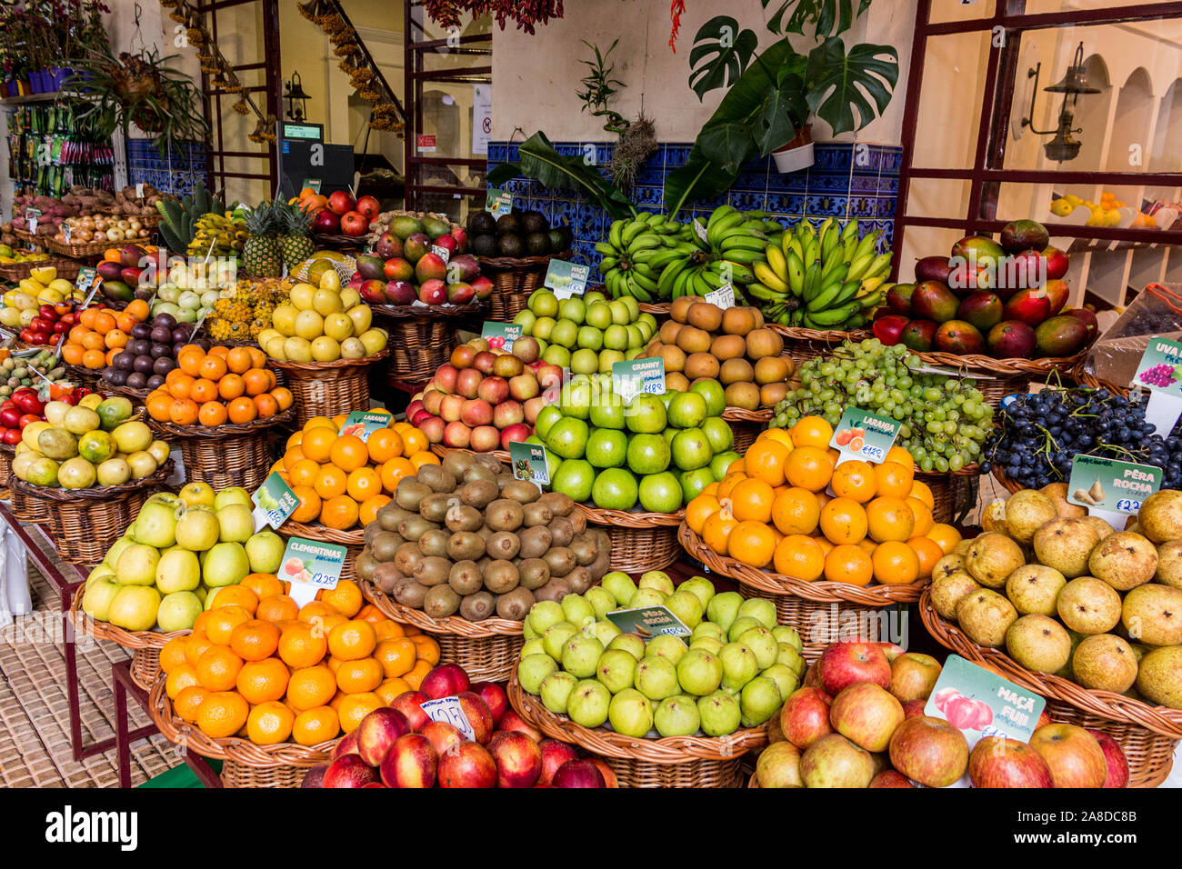 Madeira funchal in market hall hi-res stock photography and images - Alamy
