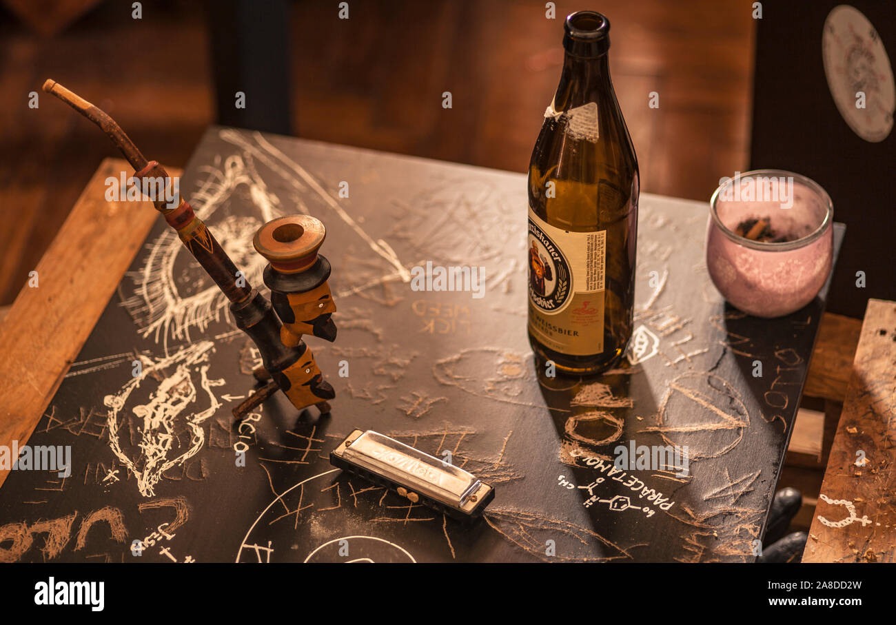 Drinking and smoking object Stock Photo - Alamy