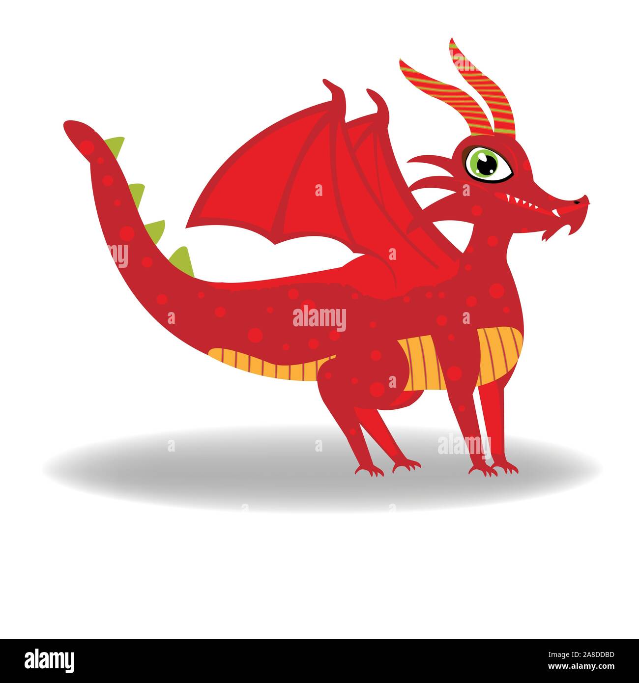Red Dragon Vector High Resolution Stock Photography and Images - Alamy