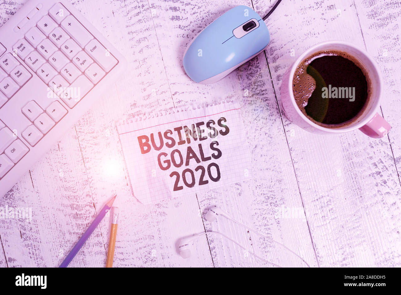 Conceptual hand writing showing Business Goals 2020. Concept meaning ...