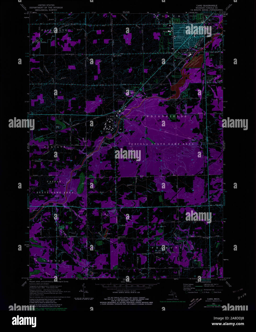 Map of caro hi-res stock photography and images - Alamy