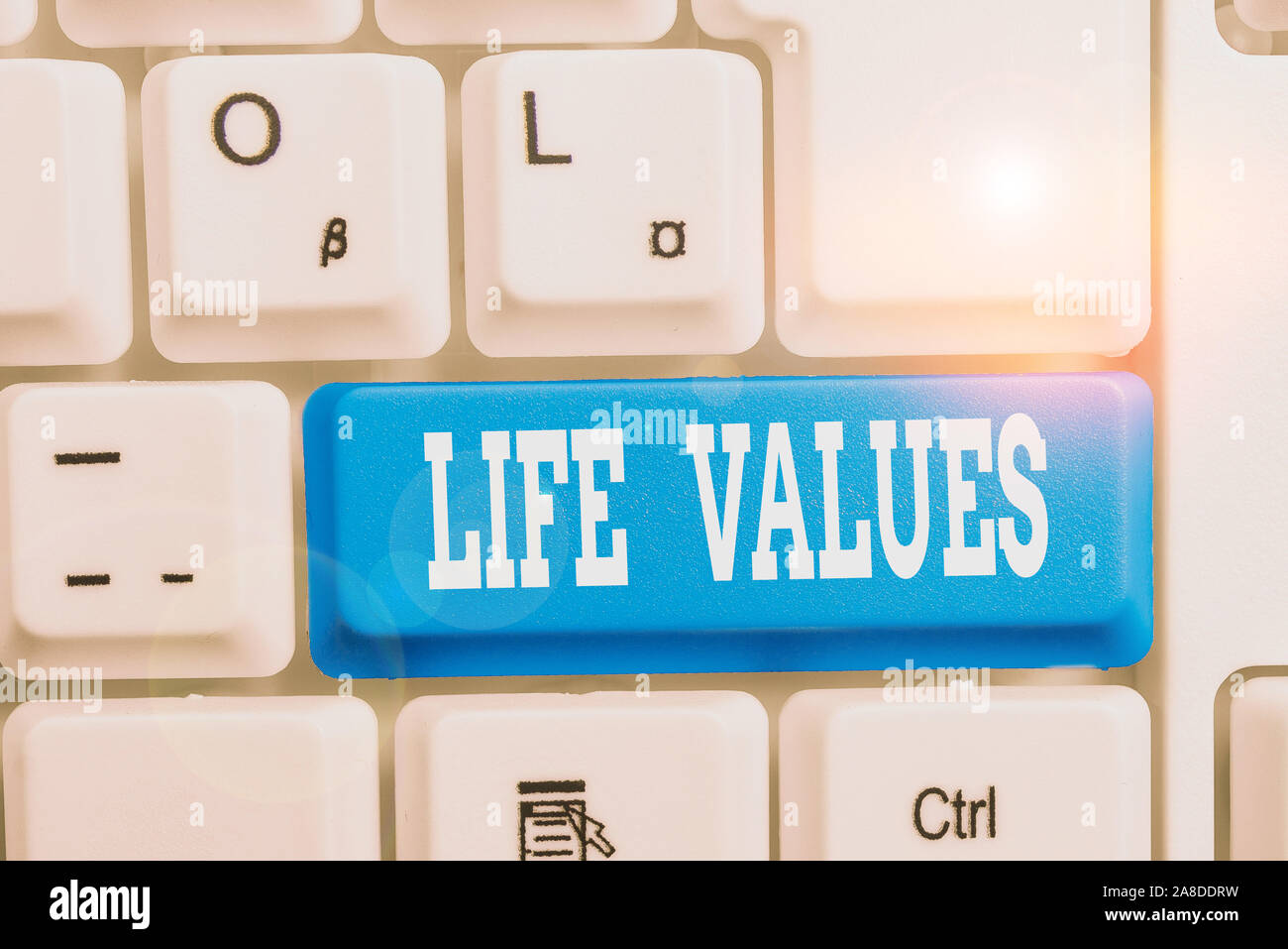 Handwriting text writing Life Values. Conceptual photo things that you ...