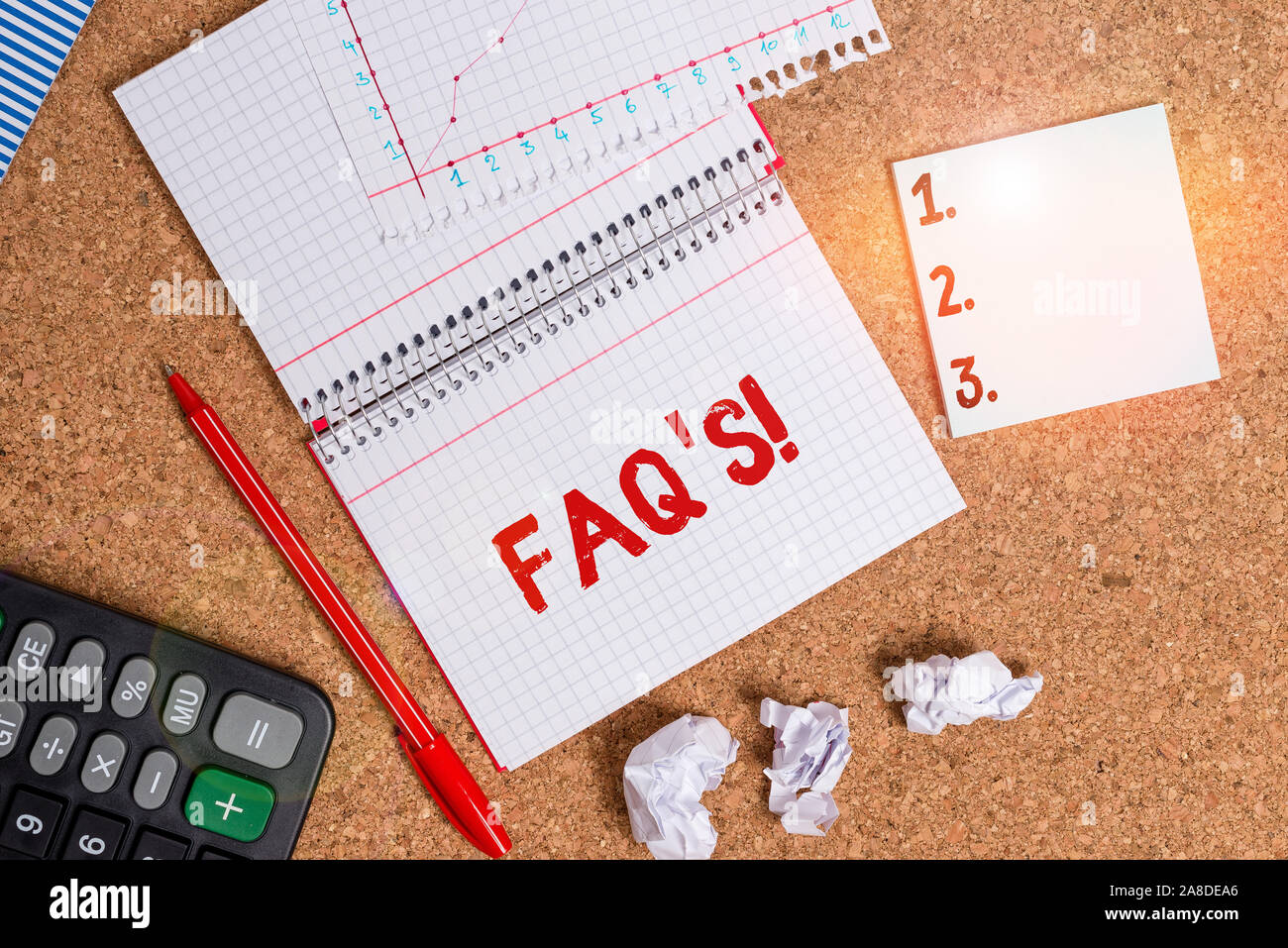 Writing Note Showing Faq Business Concept For A List Of Questions And Answers Relating To A