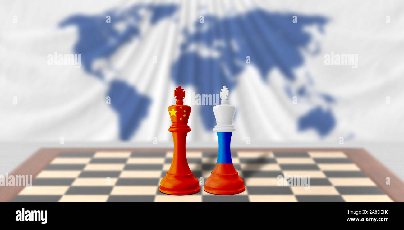 Russia map chess hi-res stock photography and images - Alamy