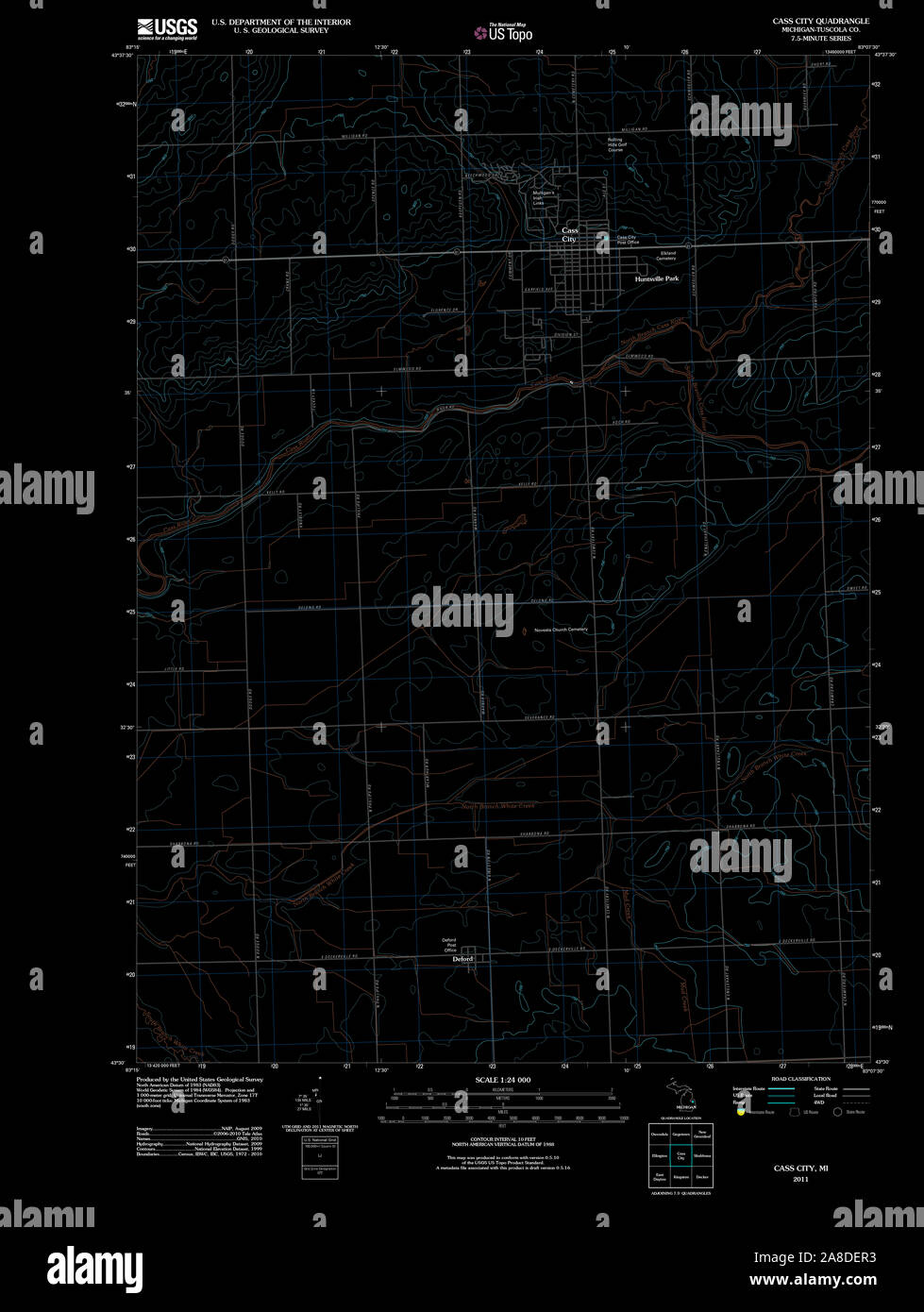 Map of cass hi-res stock photography and images - Alamy