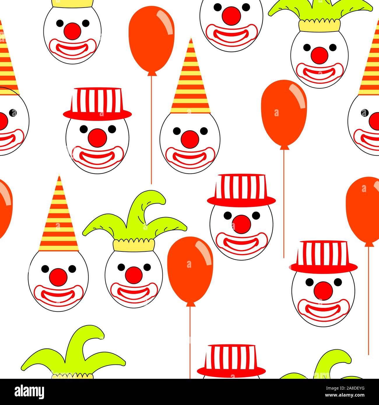 Clown costume pattern Stock Vector Images - Alamy