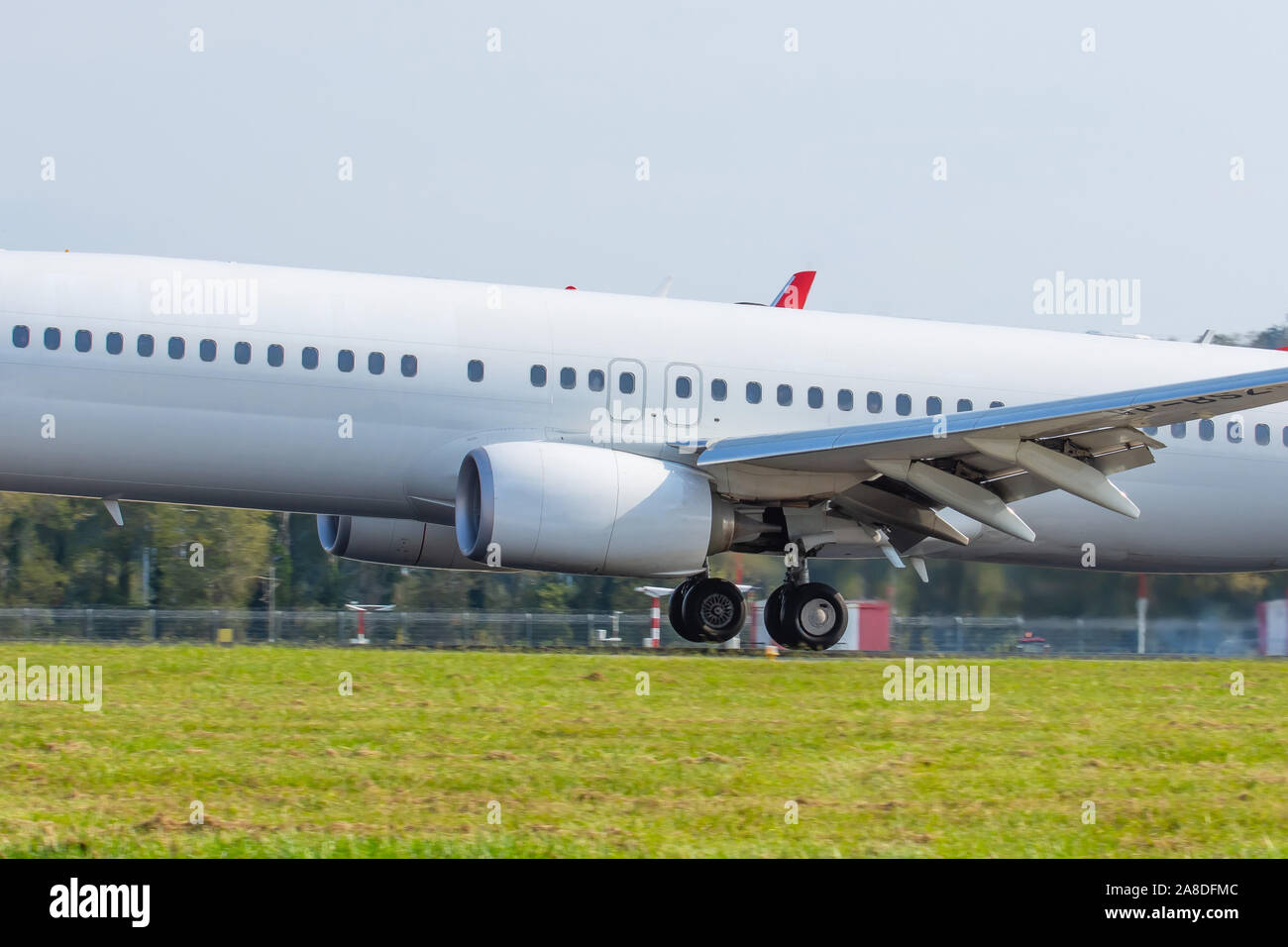 Plane Runway Side View