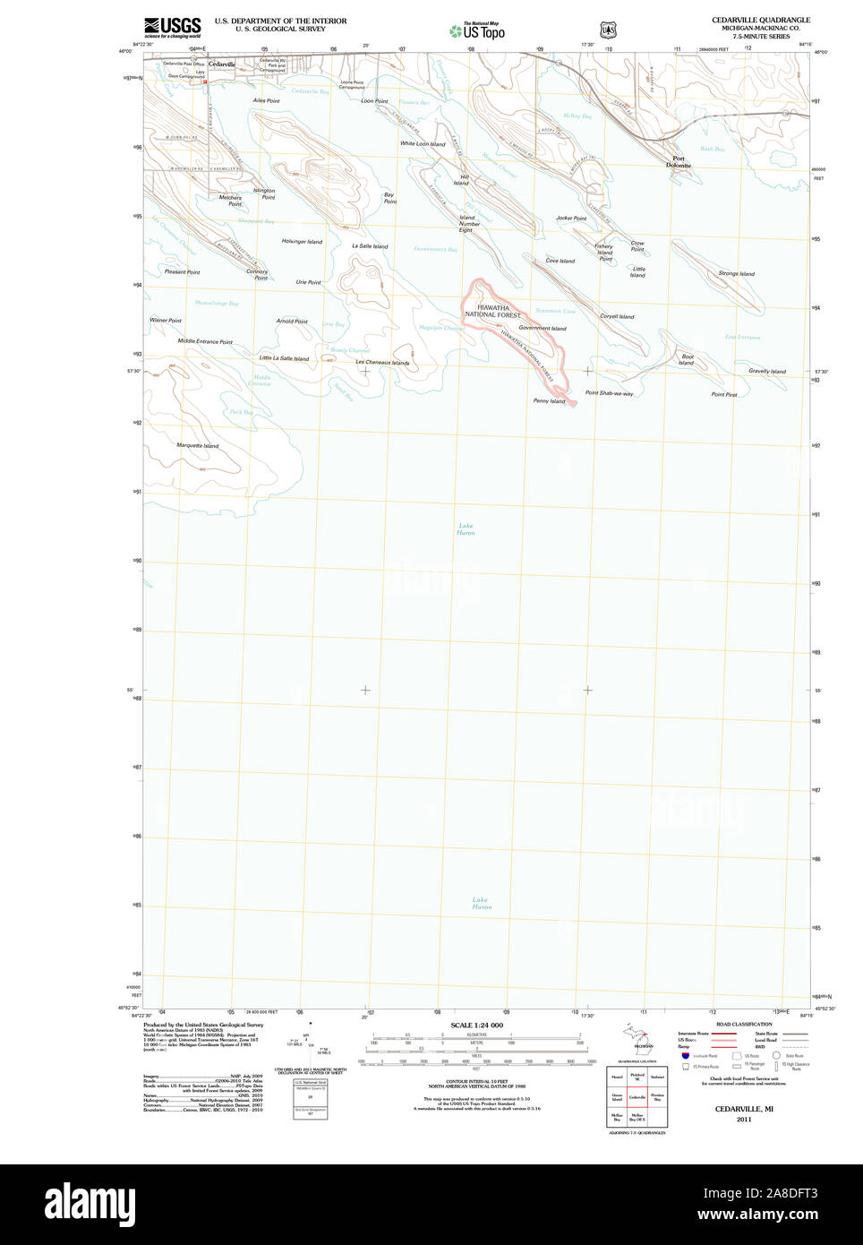 Map of cedarville hi-res stock photography and images - Alamy
