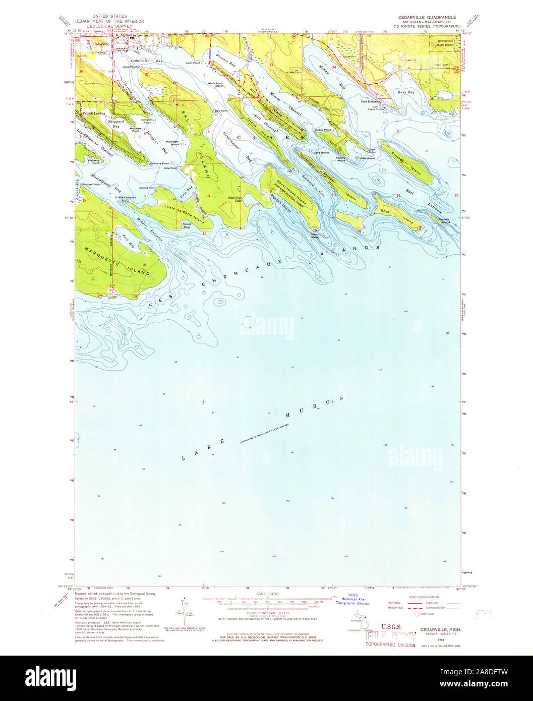 Map of cedarville hi-res stock photography and images - Alamy